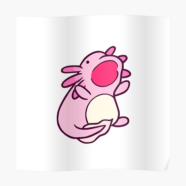 "Screaming Axolotl" Poster for Sale by koodoodles | Redbubble