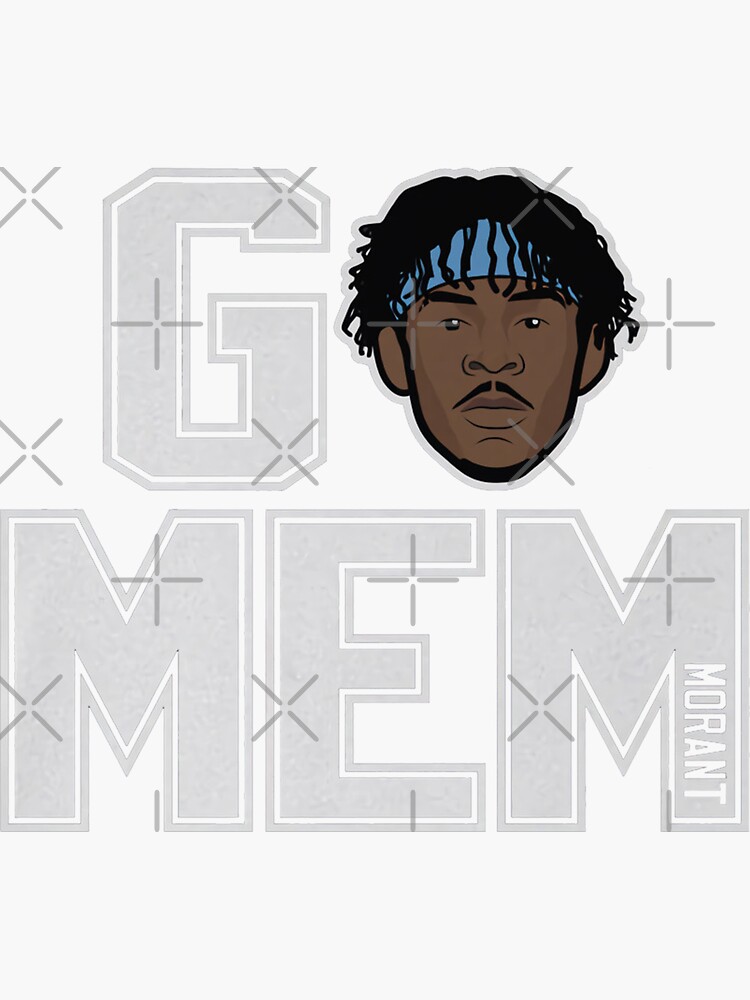 "Ja Morant GO MEM" Sticker for Sale by richardreesep | Redbubble