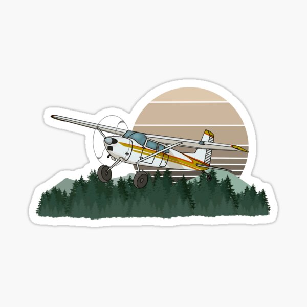 "Cessna 185 Skywagon Bush Plane " Sticker for Sale by RampRatGear ...