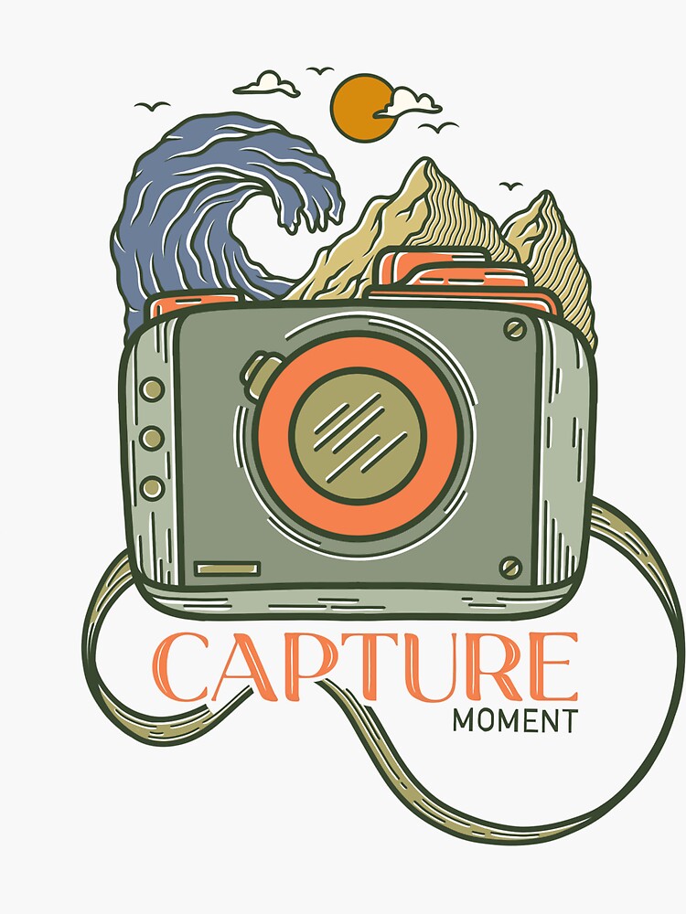 "Capture Moment For Every Happiness" Sticker for Sale by Farizay17 ...