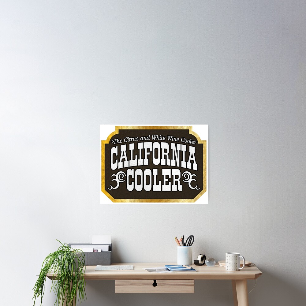 "80s California Cooler Wine Cooler Label Logo" Poster for Sale by ...