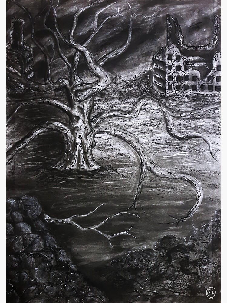 "Tree in Post Apocalyptic World by Kathryn Boundy" Sticker for Sale by ...