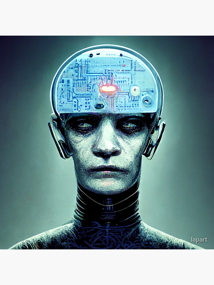 "Cyborg - 009 - Electronic Head" Sticker for Sale by lapart | Redbubble