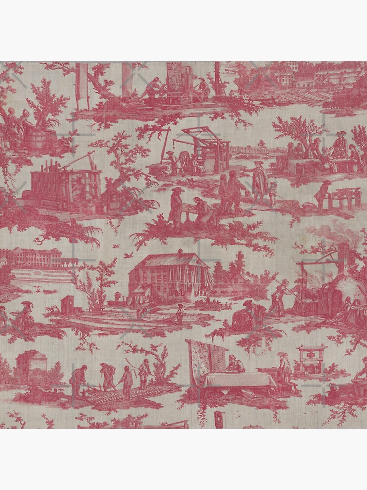 Sticker « Toile de Jouy 18e siècle Français Imprimer : Les œuvres de la ...