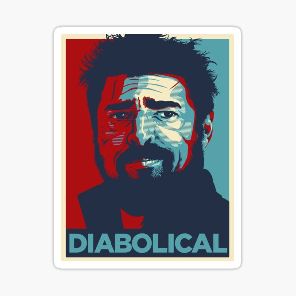 "DIABOLICAL" Sticker for Sale by hislla | Redbubble