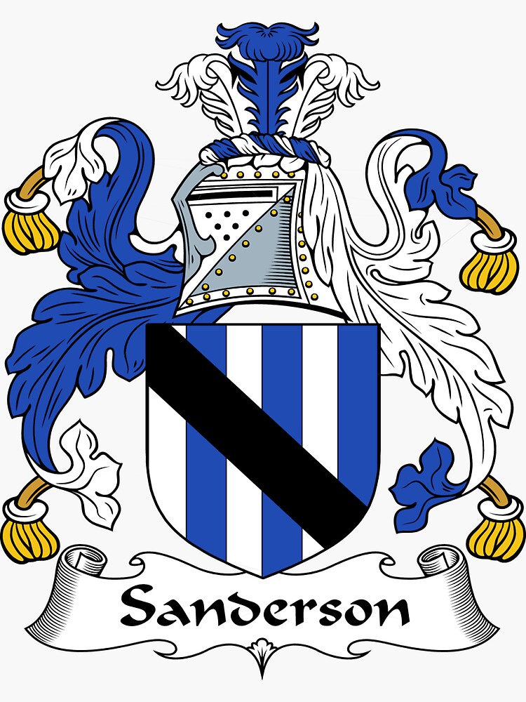 "Sanderson" Sticker for Sale by HaroldHeraldry | Redbubble