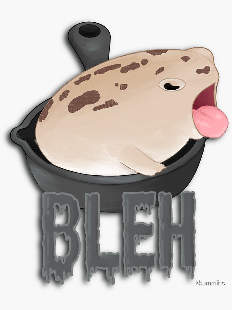 "Disgusted frog" Sticker for Sale by kkummiho | Redbubble