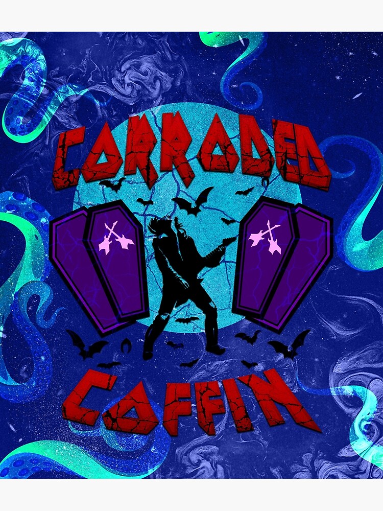 "Corroded Coffin in the Upside Down - Eddie Munson Hellfire Club" Art ...