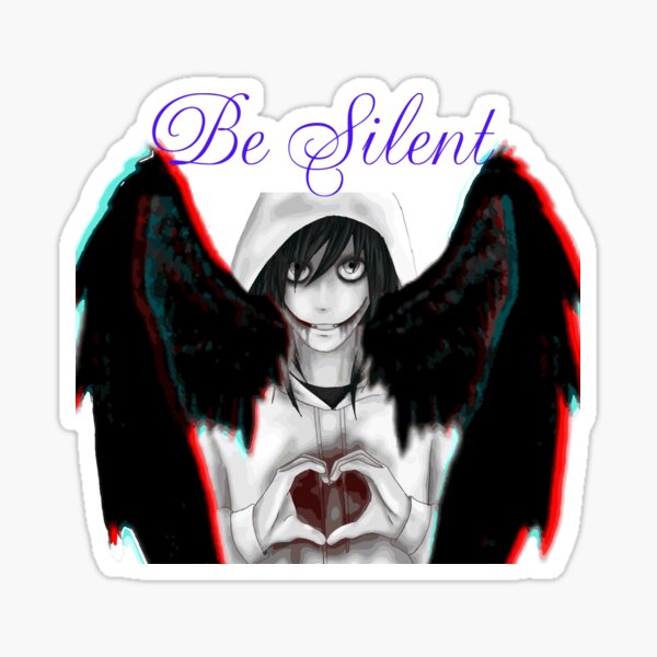 "Be silent " Sticker for Sale by ghostart32 | Redbubble