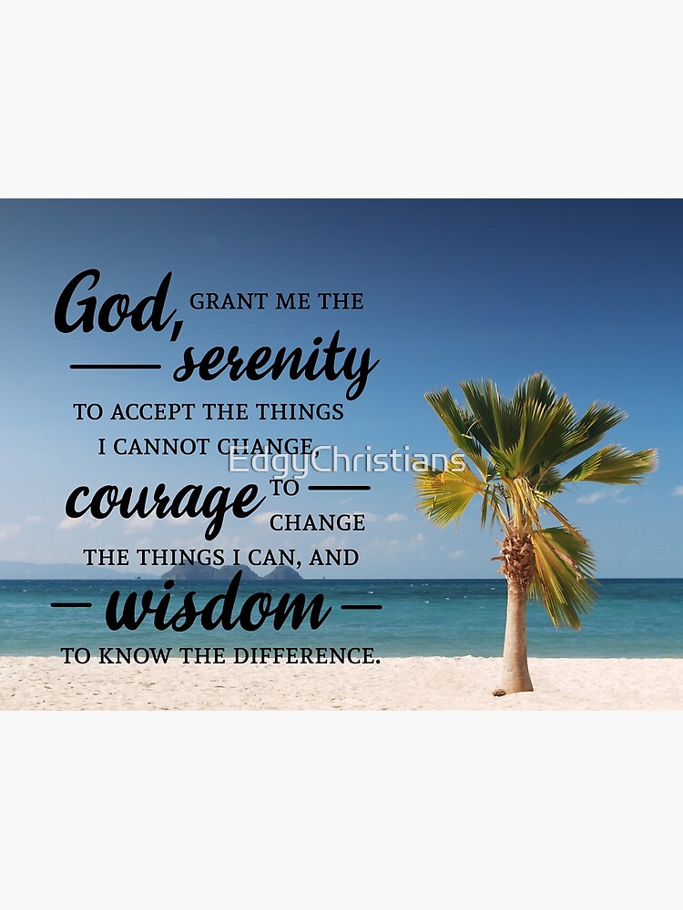 "Serenity Prayer - Version 2 #21 Bible Verse Religious Christian ...