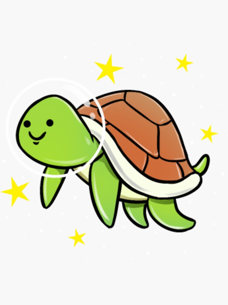 "Turtle In Space Turtle Astronaut" Sticker for Sale by Mikenco | Redbubble