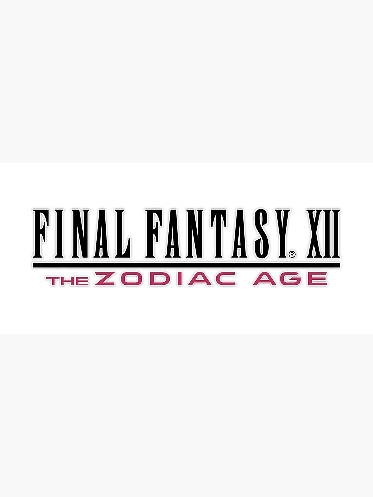 "Final Fantasy XII logo" Art Print for Sale by pddyd2401 | Redbubble