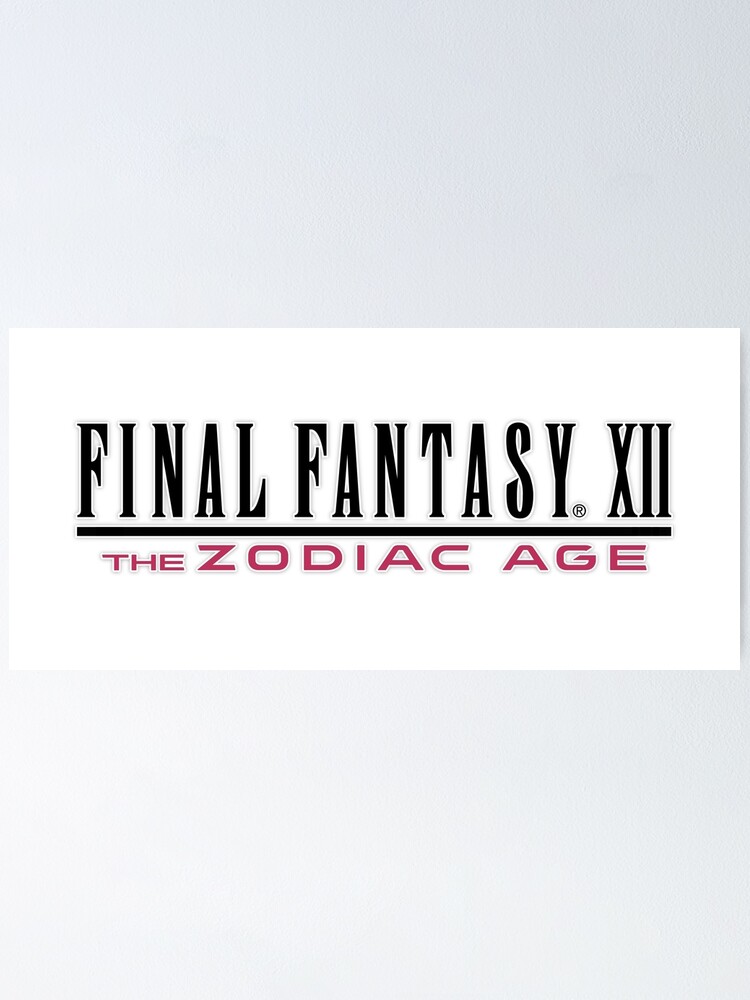 "Final Fantasy XII logo" Poster by pddyd2401 | Redbubble