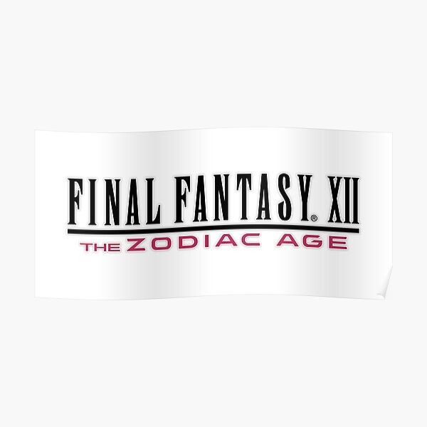 "Final Fantasy XII logo" Poster by pddyd2401 | Redbubble