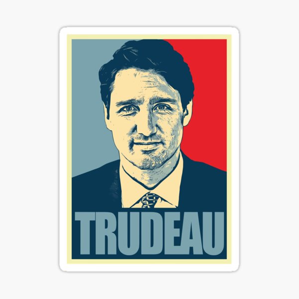 "Beautiful Model Justin Politicians Trudeau Gifts Music Fan" Sticker ...