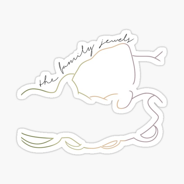 THE FAMILY JEWELS Sticker By AllisonArts Redbubble the-family-jewels-sticker-by-allisonarts-redbubble