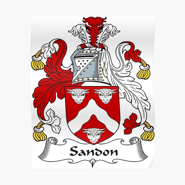 "Sandon" Poster for Sale by HaroldHeraldry | Redbubble