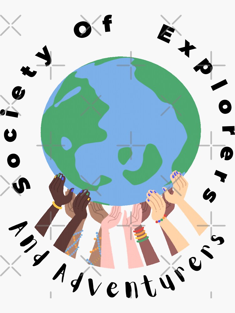 "society of Explorers and Adventurers" Sticker for Sale by ENIGMAT ...