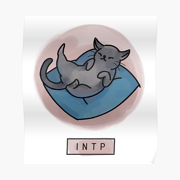 "MBTI Cats: INTP" Poster for Sale by eilamona | Redbubble