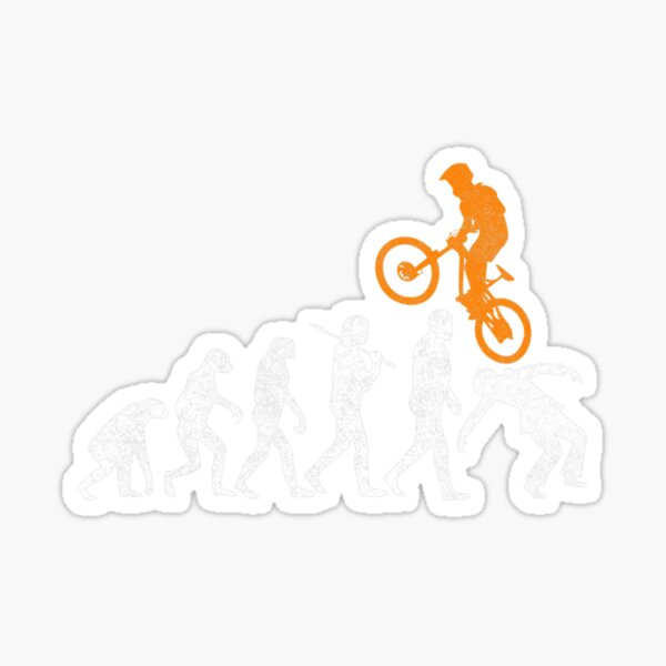 "Mountain Bike Evolution Biker Jump Mtb Trail Ride" Sticker for Sale by ...