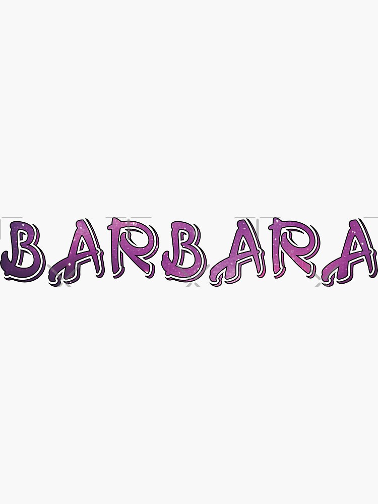 "BARBARA Name II - My name is BARBARA - typography name - Galaxy Vibe ...