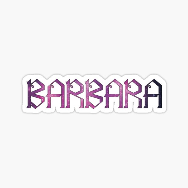 "BARBARA Name I - My name is BARBARA - typography name - Galaxy Vibe ...
