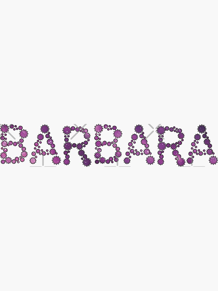 "BARBARA Name III - My name is BARBARA - typography name - Galaxy Vibe ...