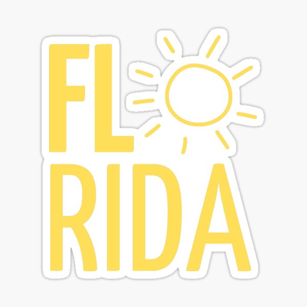 "Florida Sunshine State" Sticker for Sale by JoeMo100 | Redbubble
