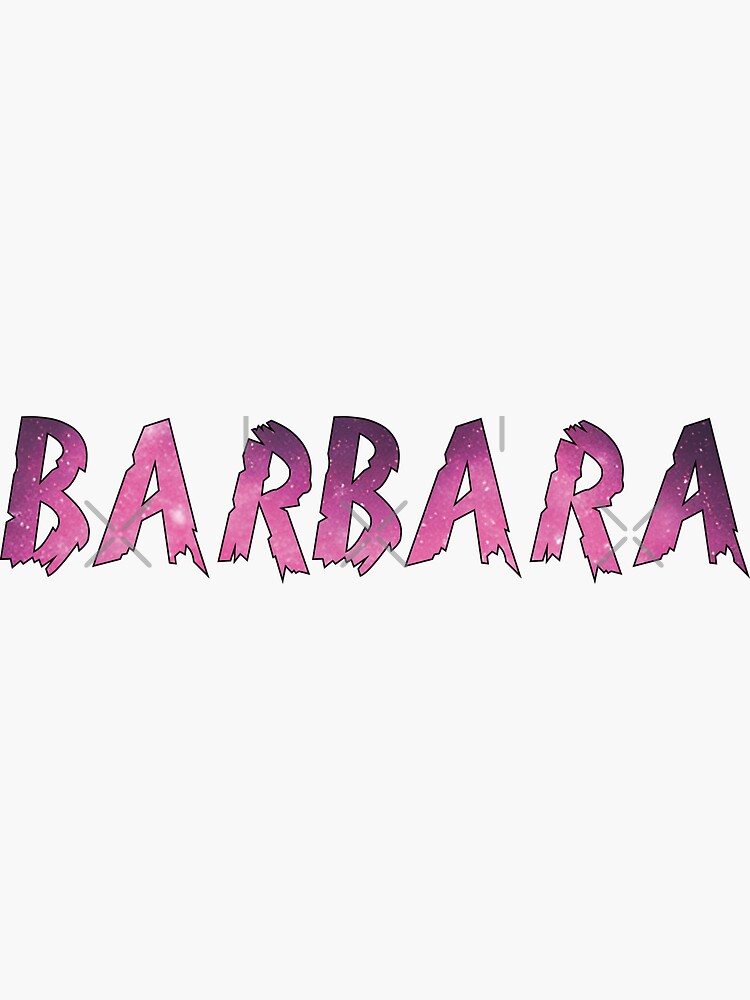 "BARBARA Name IV - My name is BARBARA - typography name - Galaxy Vibe ...