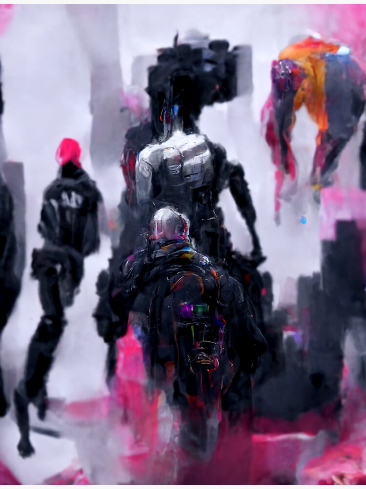 "Cyberpunk Ghosts #2" Sticker for Sale by Candide1470 | Redbubble