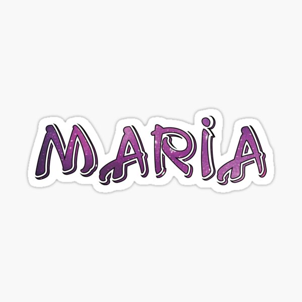 "MARIA Name II - My name is MARIA - typography name - Galaxy Vibe ...