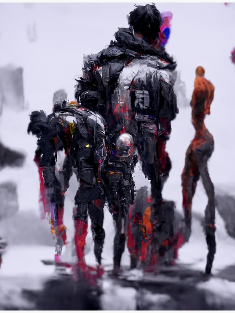 "Cyberpunk Ghost #3" Sticker for Sale by Candide1470 | Redbubble