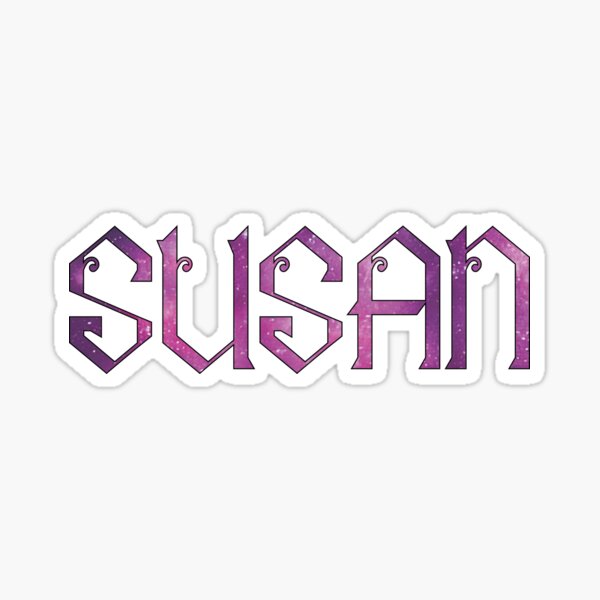 "SUSAN Name I - My name is SUSAN - typography name - Galaxy Vibe ...