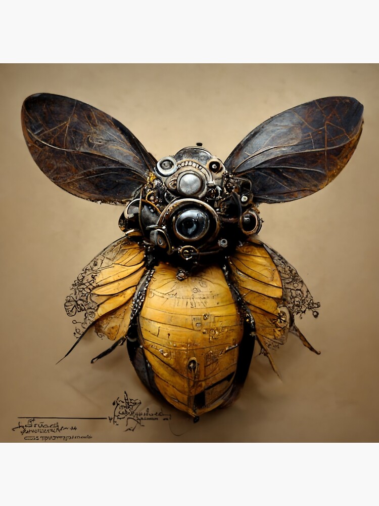 "Cyberpunk Bee Robot" Photographic Print for Sale by Scionic | Redbubble