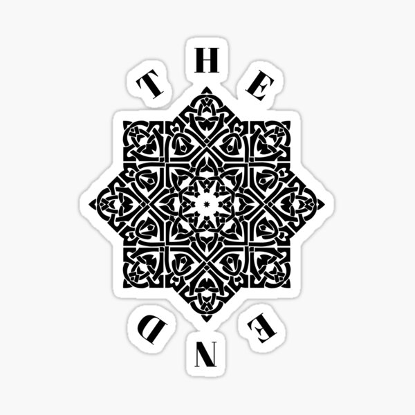 "Transparent Background "THE END" Art" Sticker for Sale by ...