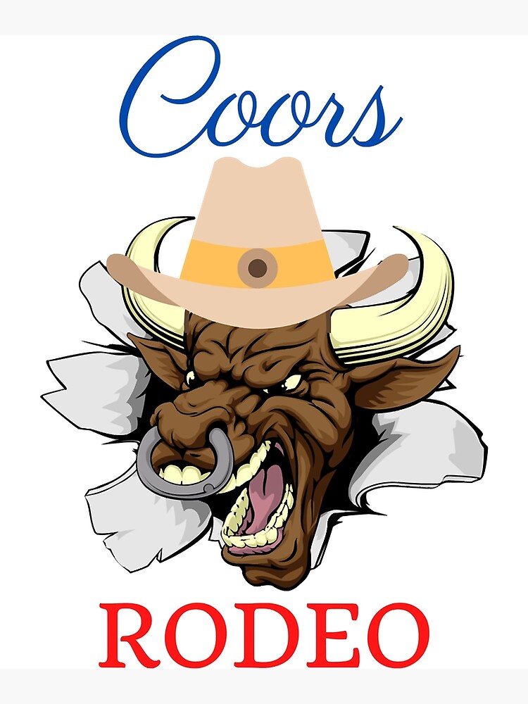 "Coors Banquet Rodeo Logo Distressed" Poster for Sale by sarffixwan ...