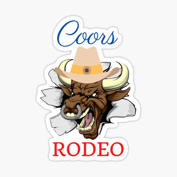 "Coors Banquet Rodeo Logo Distressed" Sticker for Sale by sarffixwan ...