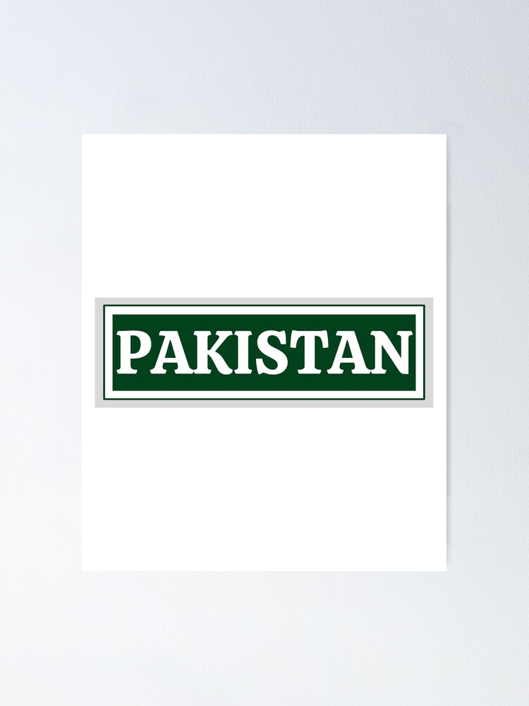 "Pakistan Flag Colours Plate" Poster for Sale by FedSherDesign | Redbubble