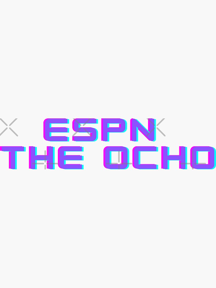 "espn the ocho" Sticker for Sale by cutedream | Redbubble
