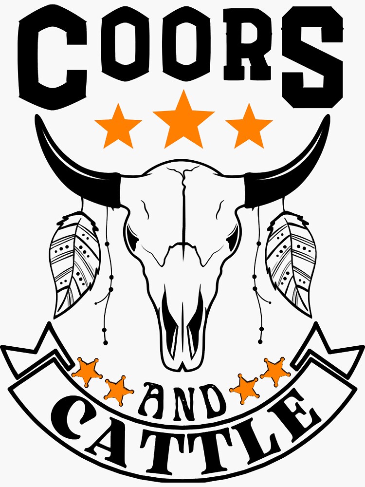 "Coors Banquet Rodeo Logo Distressed" Sticker for Sale by ocampoajke ...