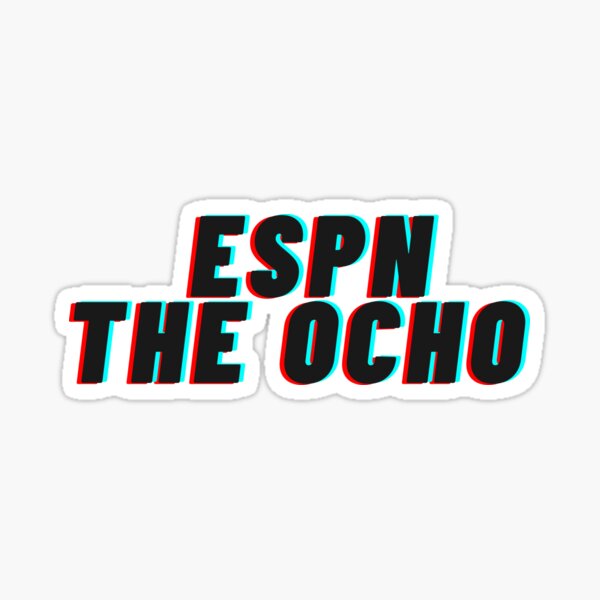 " espn the ocho" Sticker for Sale by cutedream | Redbubble