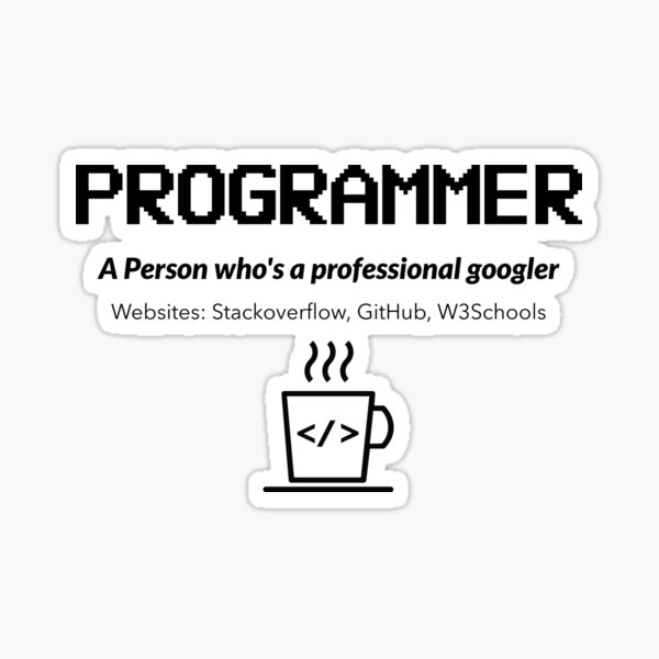 "programmer" Sticker for Sale by Cyber-Nerds | Redbubble
