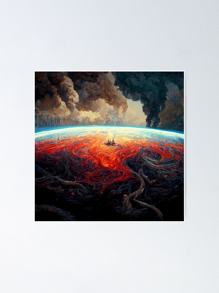 "The planet is destroyed" Poster for Sale by FammaChkoun | Redbubble
