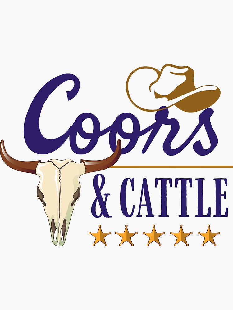 "Coors Banquet Rodeo Logo Distressed" Sticker for Sale by ocampoajke ...