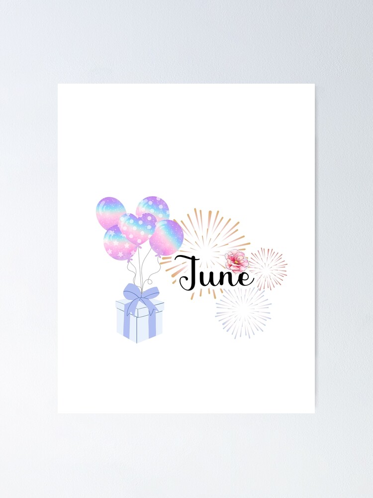 "Happy birthday June" Poster for Sale by BestSj | Redbubble