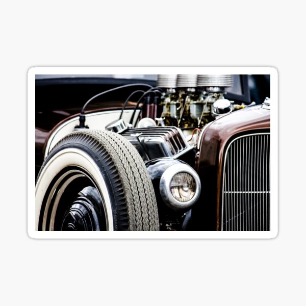 "OLD CAR" Sticker for Sale by BE-FOCUS | Redbubble