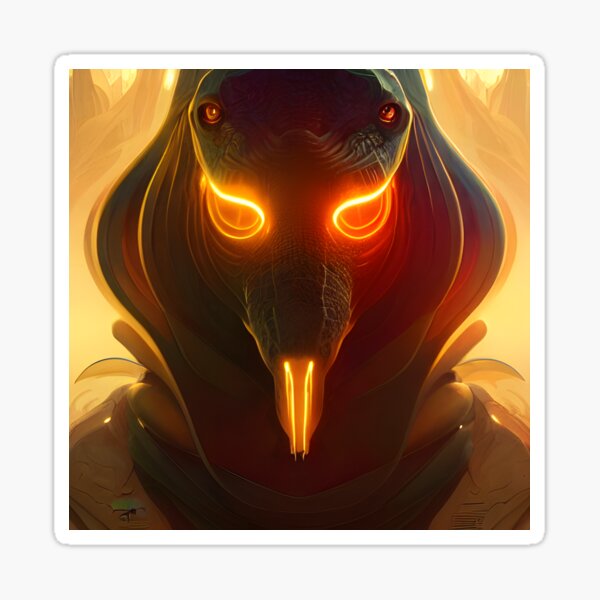 "Alien Seer" Sticker for Sale by TooplesArt | Redbubble