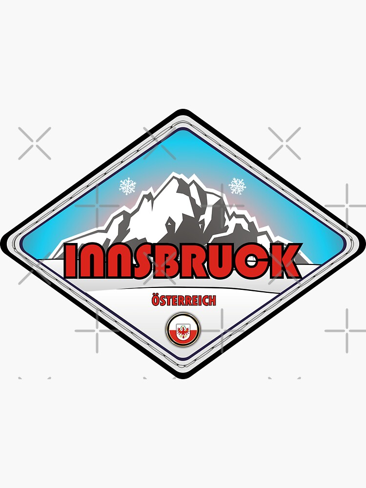 "Innsbruck Tirol Österreich mountains symbol" Sticker for Sale by ...