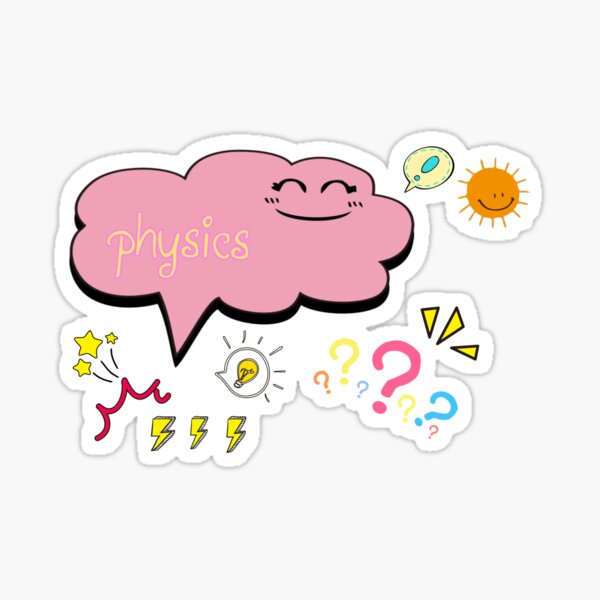 "School physics" Sticker for Sale by Fatimasaad2022 | Redbubble
