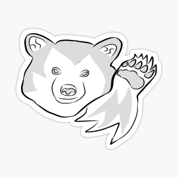 "Logo bear" Sticker for Sale by Crownshpo | Redbubble